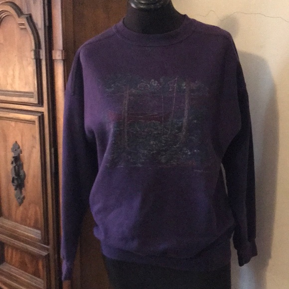 Northern Reflections | Tops | Vintage Northern Reflections Purple Canoe ...